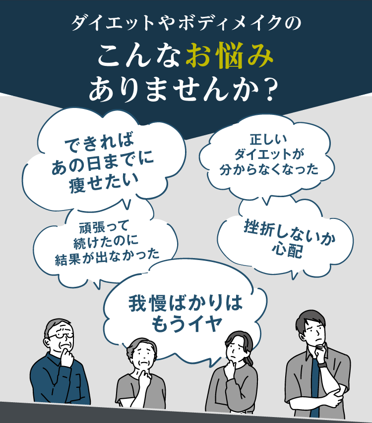 RIZAPの超効率的トレーニングなら短期間でカラダを引き締め。